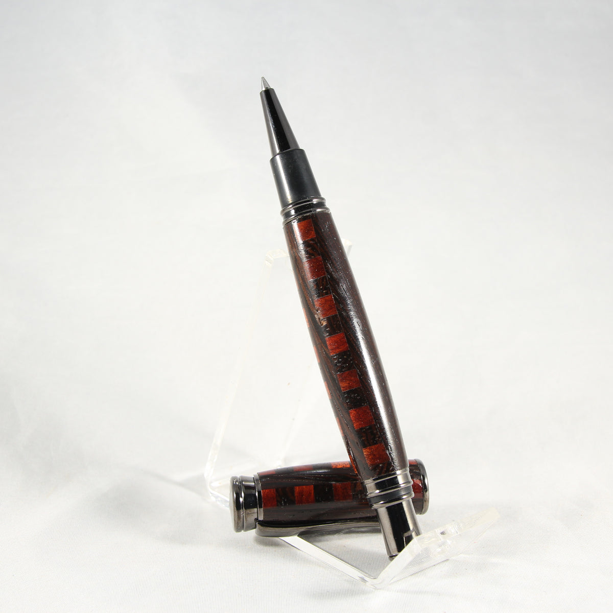 ER-AD Executive Rollerball Segmented Wenge and Padauk With Gun Metal T ...
